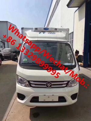 China best seller- FOTON XIANGLIN M1 gasoline refrigerated truck for sale, Factory sale good cheapest refrigerated minivan for sale