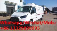 China JMC 4*2 LHD diesel engine refrigerated minivan for sale, good price new JMC cold refrigerated minibus for sale for sale