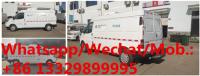 China JMC 4*2 LHD diesel engine refrigerated minivan for sale, good price new JMC cold refrigerated minibus for sale for sale