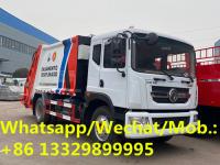 China HOT SALE! dongfeng D9 10cbm compacted garbage truck, Cheaper new head 170hp 10cbm garbage compactor truck for sale for sale