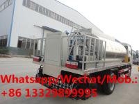 China Dongfeng 4cbm intelligent type asphalt tanker truck for sale,Best price 120hp diesel 3tons bitumen spreading vehicle for sale