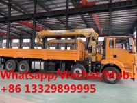China Customized SHACMAN 8*4 LHD 16tons telescopic truck with crane for sale, HOT SALE!21.7m telescopic boom mounted on truck for sale