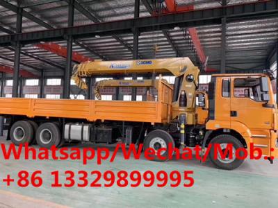 China Customized SHACMAN 8*4 LHD 16tons telescopic truck with crane for sale, HOT SALE!21.7m telescopic boom mounted on truck for sale
