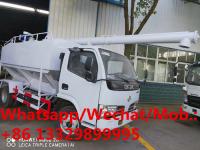 China Customized mini 6cbm livestock poultry feed pellet truck for sale, New good price 3tons bulk feed container on truck for sale
