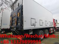 China Best price GENLVON HONGYAN day old chick truck with tail plate for sale, HOT SALE! hongyan 6*4 LHD livestock van truck for sale