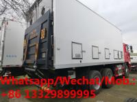 China GENLVON 6*4 LHD 380hp day old chick transported truck for sale, China supplier of poultry baby chick vehicle for sale