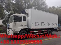 China New designed RHD 6.1m day old chick transported truck with shelves(three layers) for sale, China made baby chick vehicle for sale
