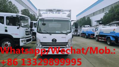 China HOT SALE! SHACMAN 4*2 130hp diesel refrigerated truck, customized refrigerated truck for vegetables and fruits for sale for sale