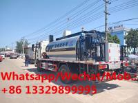 China Customized FAW new intelligent type asphalt spreading tanker vehicle for sale, bitumen distributing tanker vehicle for sale