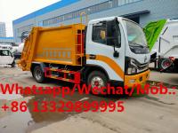 China Dongfeng 4*2 LHD 140HP Euro 6 4cbm garbage compactor truck for sale, new wastes collecting vehicle supplier for sale for sale