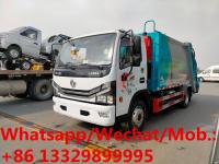 China Best seller-dongfeng 165hp diesel Euro 6 7cbm compacted garbage truck for sale,good price 7cbm garbage compactor vehicle for sale