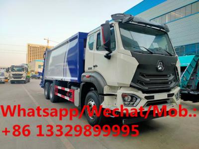 China Customized SINO TRUK 20CBM compacted garbage truck for Africa, Good quality new rear loader garbage truck for sale for sale