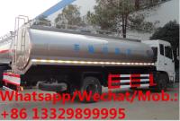 China Customized Dongfeng RHD 10,000Liters stainless steel foodgrade milk tanker truck for sale, Liquid food tanker vehicle for sale