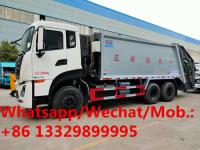 China HOT SALE! DONGFENG TIANLONG 6*4 290hp diesel 20CBM garbage compactor truck, refuse garbage truck supplier in China for sale