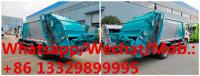 China HOT SALE! JMC brand kaiyun 4*2 LHD 7CBM garbage compactor truck, 5tons compacted garbage collecting vehicle for sale for sale