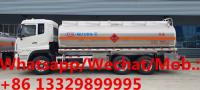 China customized aluminum alloy 20cbm bulk oil transported tanker truck for sale, HOT SALE! DONGFENG fuel tanker vehicle for sale