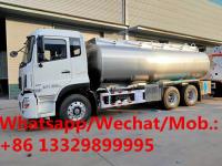 China customized aluminum alloy 20cbm bulk oil transported tanker truck for sale, HOT SALE! DONGFENG fuel tanker vehicle for sale