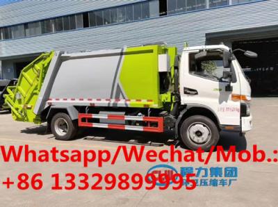 China HOT SALE!JAC Junling V7 120KW diesel 8cbm garbage compactor truck, good quality refuse garbage truck supplier in China for sale