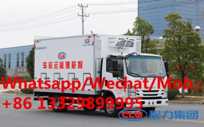 China Customized new ISUZU brand 120hp diesel 20,000 day old chicks transported van truck for sale, younger baby chick van for sale
