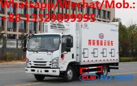 China Customized new ISUZU brand 120hp diesel 20,000 day old chicks transported van truck for sale, younger baby chick van for sale