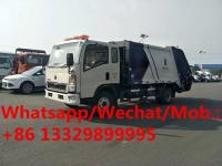 China Customized SINO TRUK HOWO 120hp diesel 8cbm compacted garbage truck for sale, new refuse garbage compressed vehicle for sale