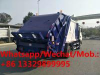 China Customized SINO TRUK HOWO 120hp diesel 8cbm compacted garbage truck for sale, new refuse garbage compressed vehicle for sale