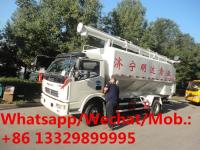 China dongfeng D7 Euro 5 12cbm-14cbm farm-oriented and livestock poultry feed truck for sale, 5T-7T animal feed vehicle for sale
