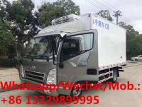 China Customized HYUNDAI brand 4*2 LHD 130hp Euro 5 diesel refrigerated truck for sale, HOT SALE! HYUNDAI cold room van truck for sale