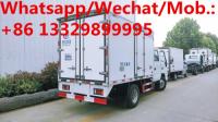 China HOT SALE! ISUZU brand 100P 4*2 LHD double cabs refrigerated truck, New best price ISUZU 120hp diesel cold room truck for sale