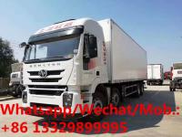 China GENLVON 425hp diesel 25tons refrigerated truck for sale, refrigerated truck for fresh fruits and vegetables for sale