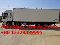 China GENLVON 425hp diesel 25tons refrigerated truck for sale, refrigerated truck for fresh fruits and vegetables for sale
