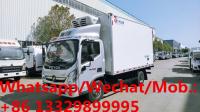 China FOTON AOLING 131hp diesel Euro 6 refrigerated truck for sale, Frozen van truck for transported frozen meats and fish for sale
