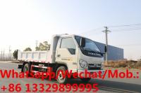 China Customized mini forland 115hp diesel dump garbage truck for sale, forland construction wastes collecting tipper truck for sale