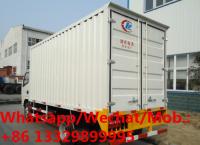 China ​  customized light duty dongfeng diesel van cargo vehicle for sale, new brand Dongfeng dry good transported van truck for sale