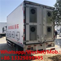 China new manufactured ISUZU livestock poultry day old chick transported vehicle for sale, refrigerated truck for baby chick for sale