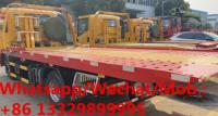 China Customized SHACMAN brand 3tons flatbed wrecker towing truck for sale, HOT SALE! new Road towing repaired vehicle for sale