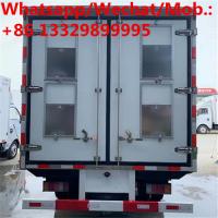 China China supplier of day chick transproted box truck for sale, new cheaper customized baby chick refrigerated van truck for sale
