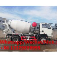 China Customized Smaller Yuejin 3CBM cement mixer truck for sale, Best price new YUEJIN 130hp concrete mixer mounted on truck for sale