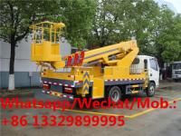 China telescopic boom 21m hydraulic aerial working platform truck for sale, Customized high altitude operation vehicle for sale