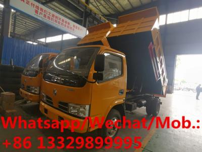 China Customized 5cbm volume mini dump tipper truck for sale, HOT SALE! exported model-CLW LHD smallest diesel tipper vehicle for sale