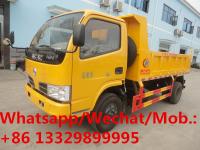 China Customized 5cbm volume mini dump tipper truck for sale, HOT SALE! exported model-CLW LHD smallest diesel tipper vehicle for sale