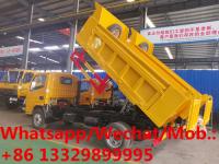 China Customized 5cbm volume mini dump tipper truck for sale, HOT SALE! exported model-CLW LHD smallest diesel tipper vehicle for sale