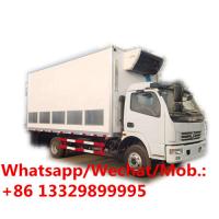 China dongfeng imported refrigeration unit America Carrier chicken transport truck for sale, day old chick transported vehicle for sale