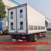 China dongfeng imported refrigeration unit America Carrier chicken transport truck for sale, day old chick transported vehicle for sale