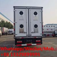 China dongfeng imported refrigeration unit America Carrier chicken transport truck for sale, day old chick transported vehicle for sale