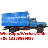 China New manufactured dongfeng 140 long nose diesel 7tons-10tons cargo van truck for sale,cheaper lorry van cargo vehicle for sale
