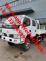 China HOT SALE! dongfeng double cabs 4*4 AWD cargo lorry truck,new best price 3tons diesel dropside lorry truck for sale for sale