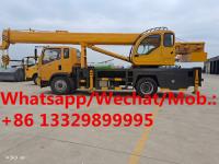 China new manufactured Dongfeng 4*2 LHD 12T sink-style mobile crane truck for sale, cheaper price 12T crane truck vehicle for sale