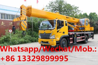 China HOT SALE! FOTON brand 4*2 LHD 16T mobile crane truck for sale,customized cheaper price 16T mobile truck crane for sale, for sale