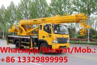 China HOT SALE! New designed good price FOTON 4*2 LHD 12T mobile crane truck, factory sale direct price 12T truck crane for sale